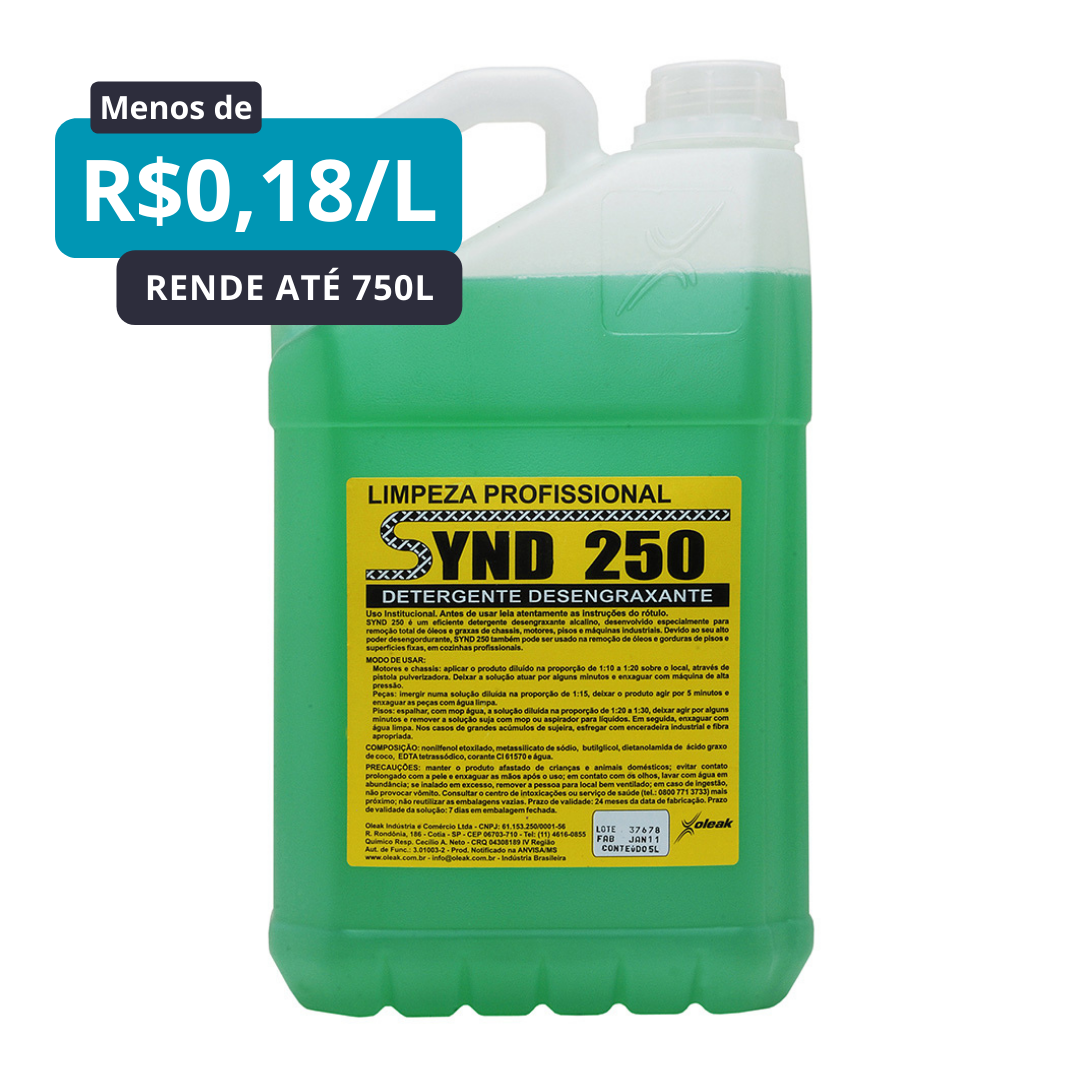 Synd 250 Detergente Desengraxante 5L – Oleak